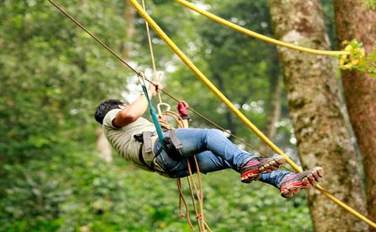 Fun Forest Adventure Park tour with Antilog Vacations at Munnar Kerala