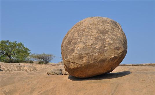Balancing Rock tour with Antilog Vacations at Mahabalipuram South India