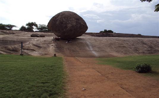 Balancing Rock tour with Antilog Vacations at Mahabalipuram South India