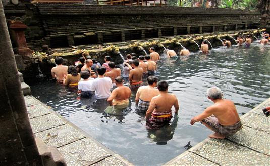 Holy Spring Water temple tour with Antilog Vacations at Bali Bali
