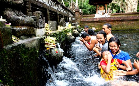 Holy Spring Water temple tour with Antilog Vacations at Bali Bali