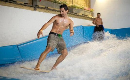 Indoor Surf Simulator tour with Antilog Vacations at Cartagena Colombia