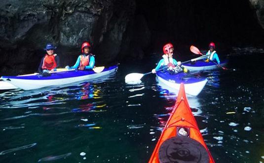 Cave Sea Kayaking tour with Antilog Vacations at Mauritius Mauritius