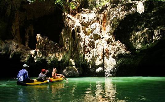 Cave Sea Kayaking tour with Antilog Vacations at Mauritius Mauritius